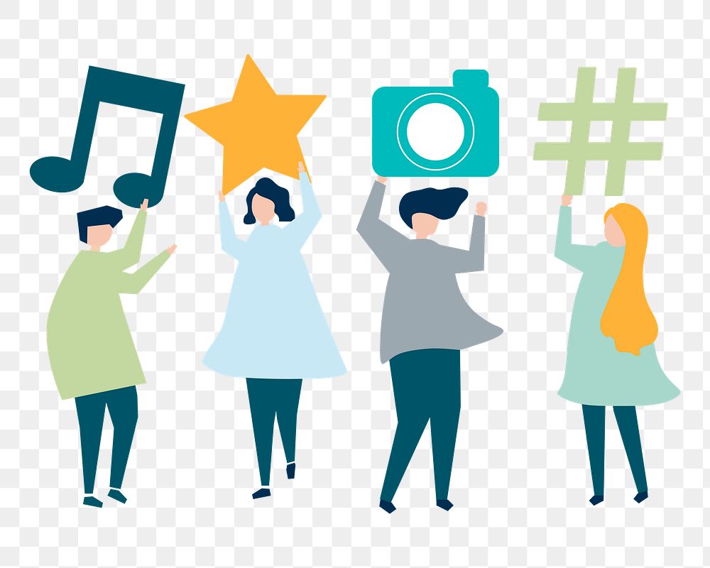 Social media png illustration, transparent | Premium PNG - rawpixel