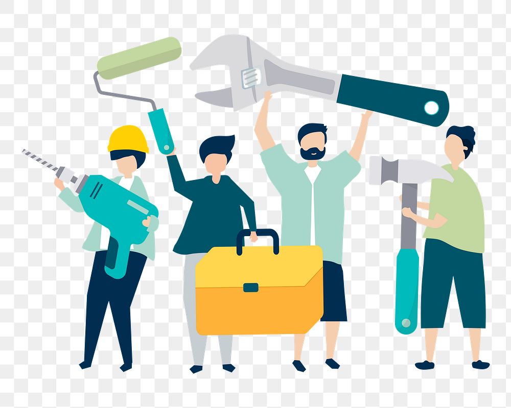 Renovation png illustration, transparent background | Free PNG - rawpixel