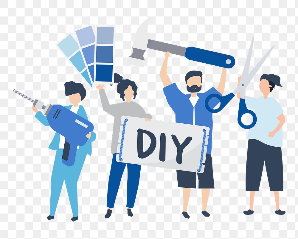 DIY png illustration, transparent background | Free PNG - rawpixel