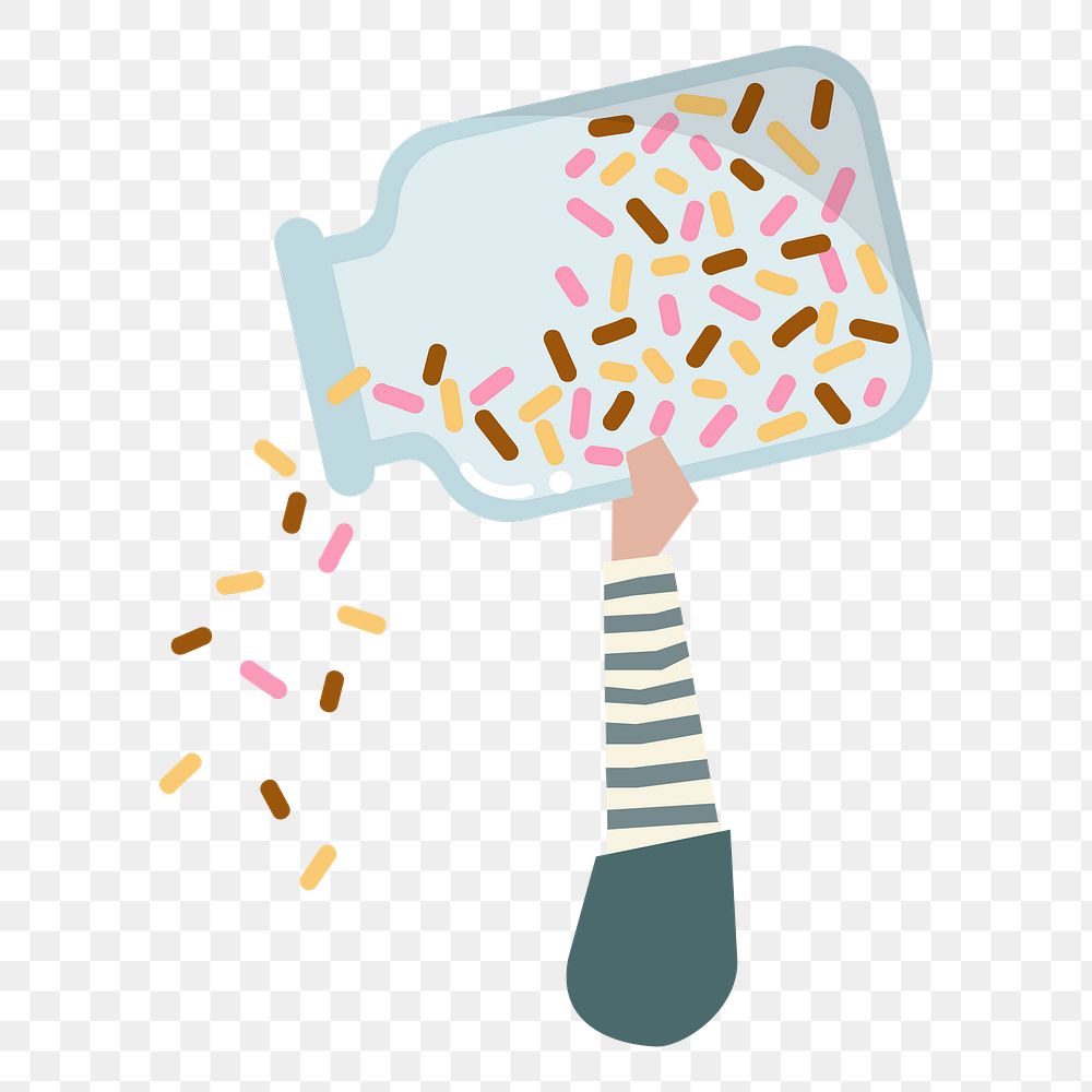 Hands holding bottle sprinkles png, | Free PNG - rawpixel