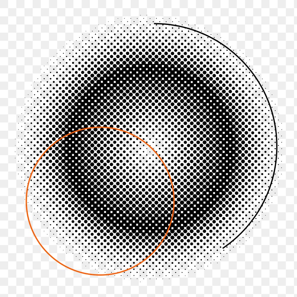 Png halftone abstract circle element | Premium PNG - rawpixel