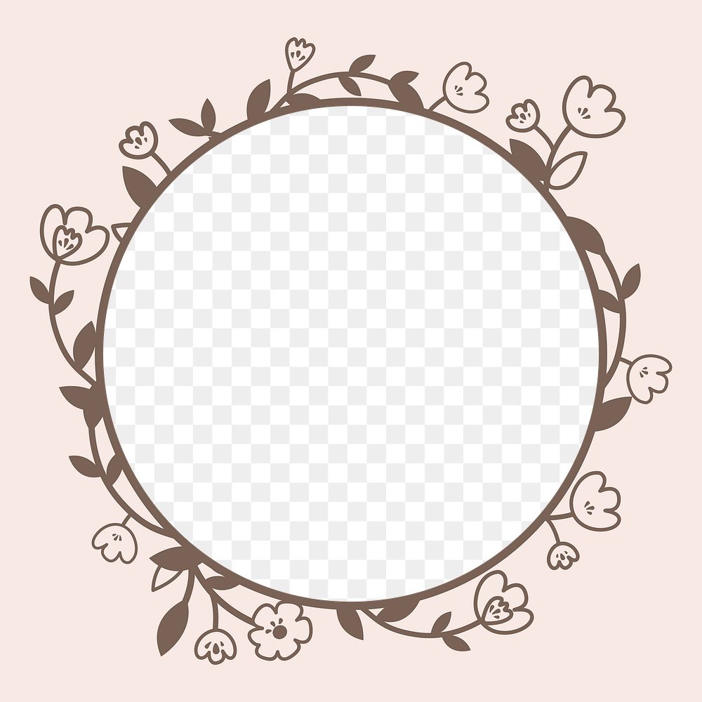 Pink flower png frame, transparent | Free PNG - rawpixel