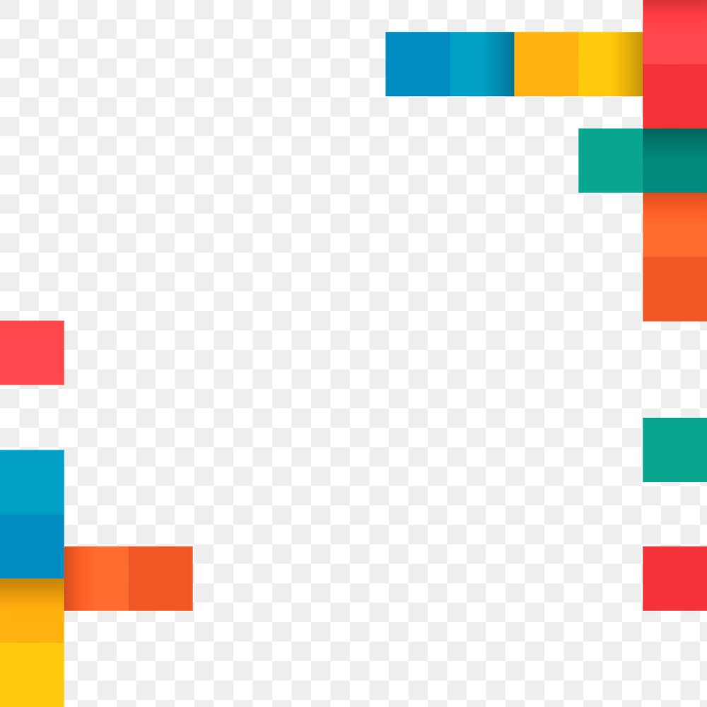 Colorful blocks png border, transparent | Free PNG - rawpixel
