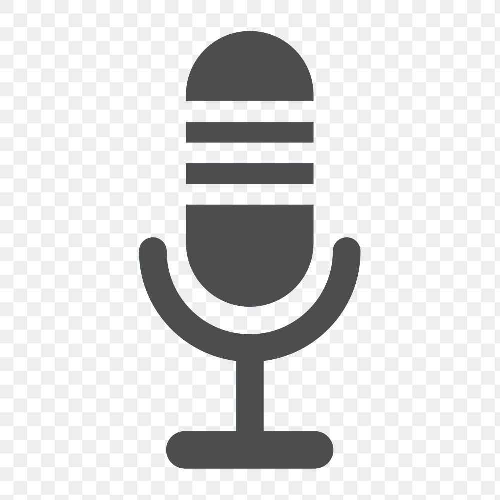 Microphone icon png, transparent background | Premium PNG - rawpixel