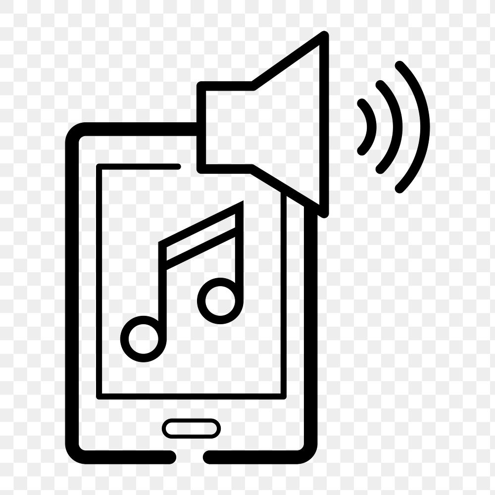 Png listening music icon, transparent | Premium Icons - rawpixel