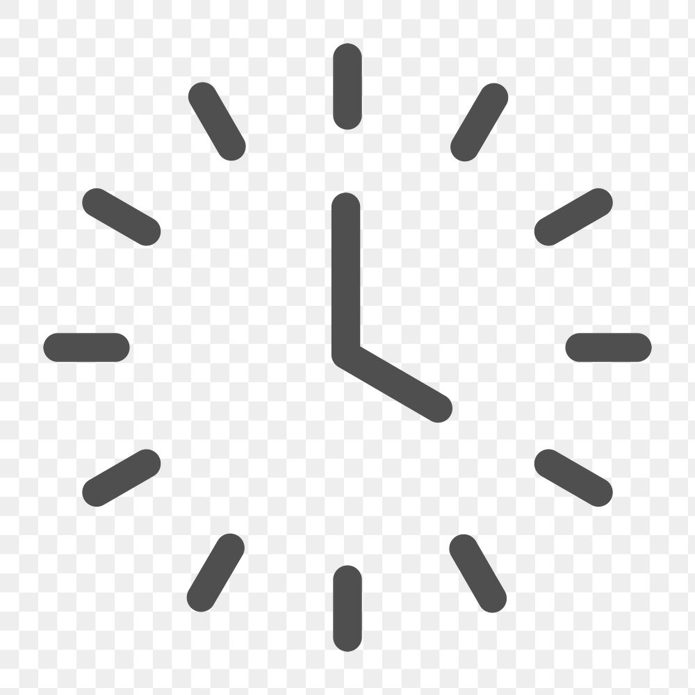 Clock icon png, transparent background | Premium Icons - rawpixel