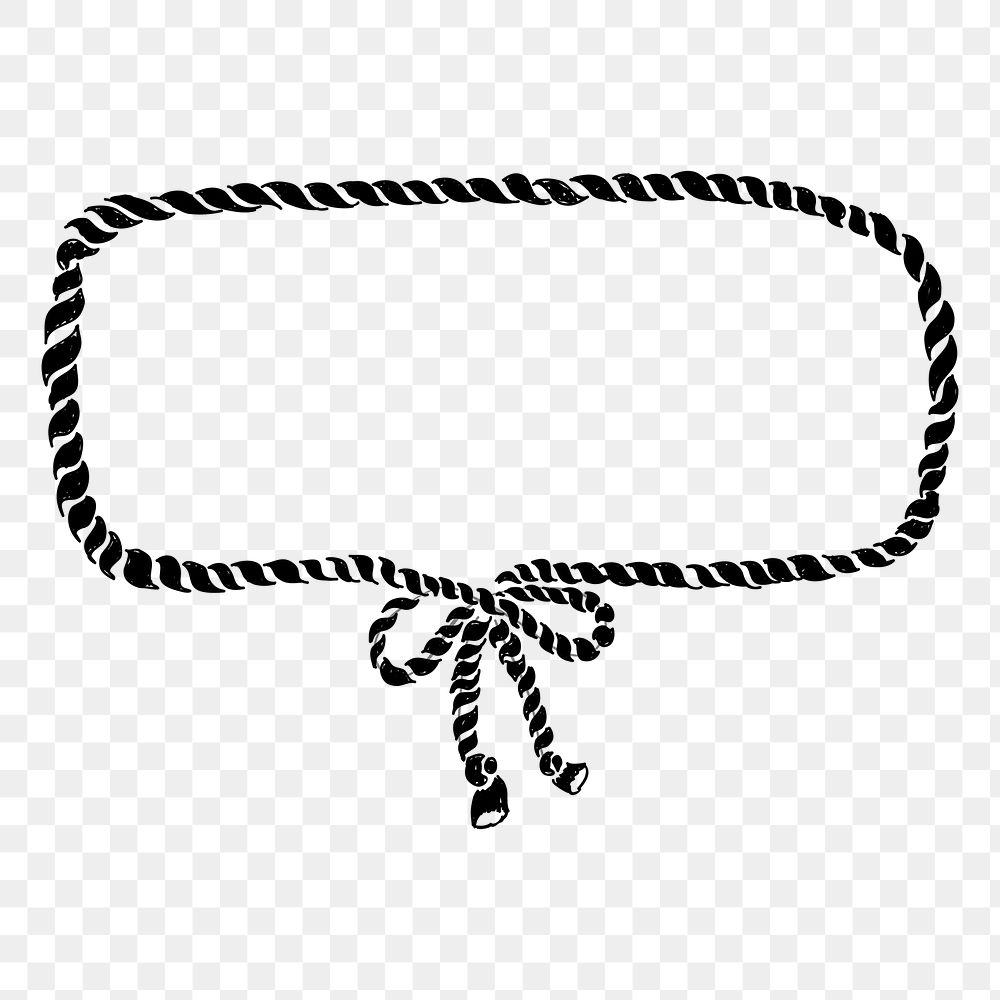 Png Rope frame element, transparent | Premium PNG - rawpixel