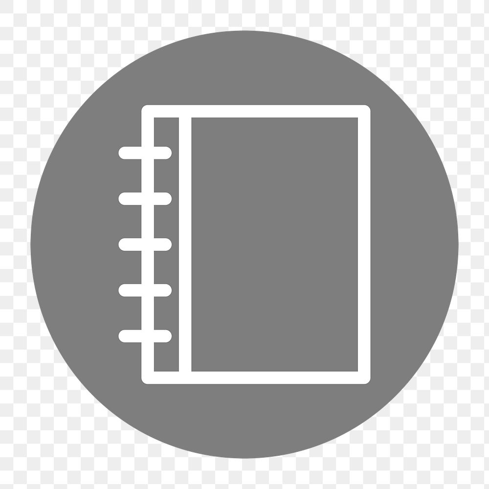 Png notebook icon element, transparent | Premium Icons - rawpixel