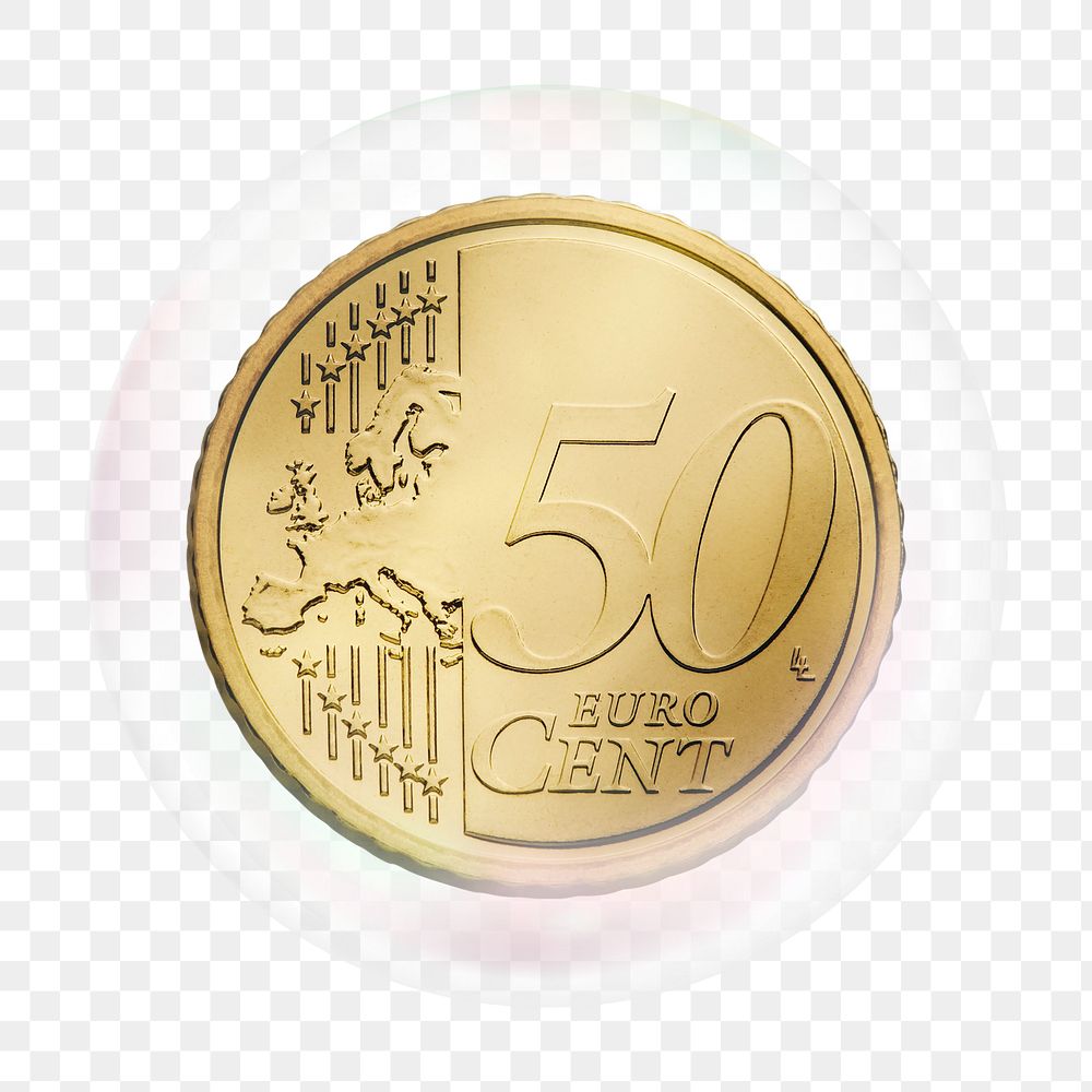50 cent Euro png bubble | Premium PNG - rawpixel