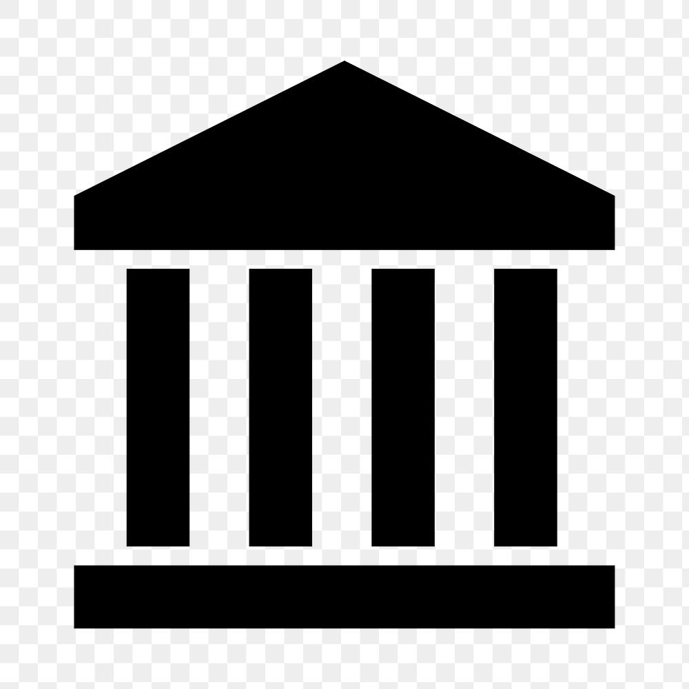 Bank png flat icon, transparent | Premium Icons - rawpixel