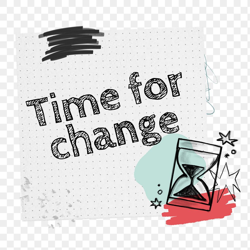 Time change png word, transparent | Premium PNG - rawpixel