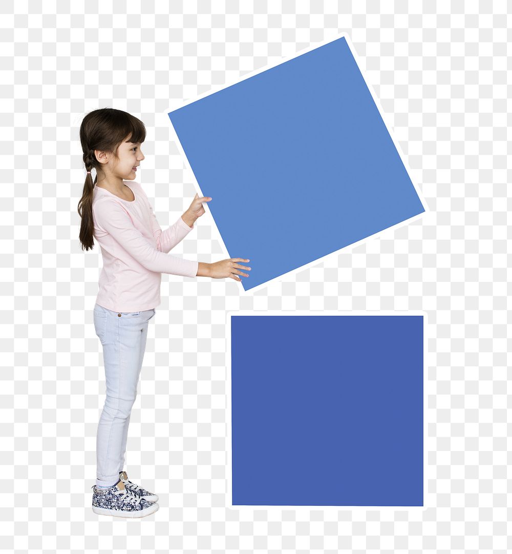 Kids holding square png, transparent | Premium PNG - rawpixel