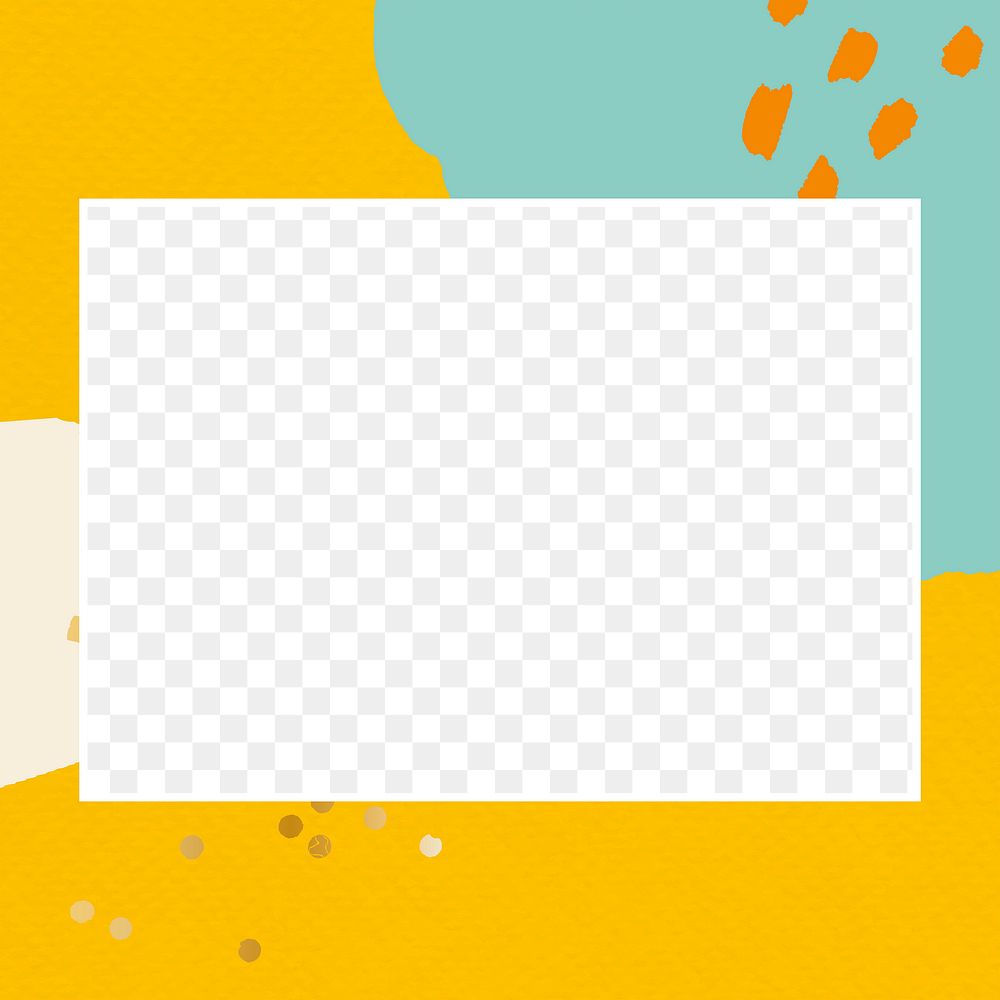 Png cute yellow border frame, | Premium PNG - rawpixel