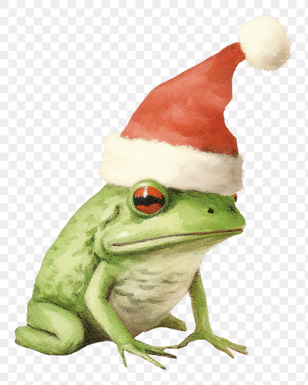 PNG Frog wear christmas hat | Free PNG - rawpixel