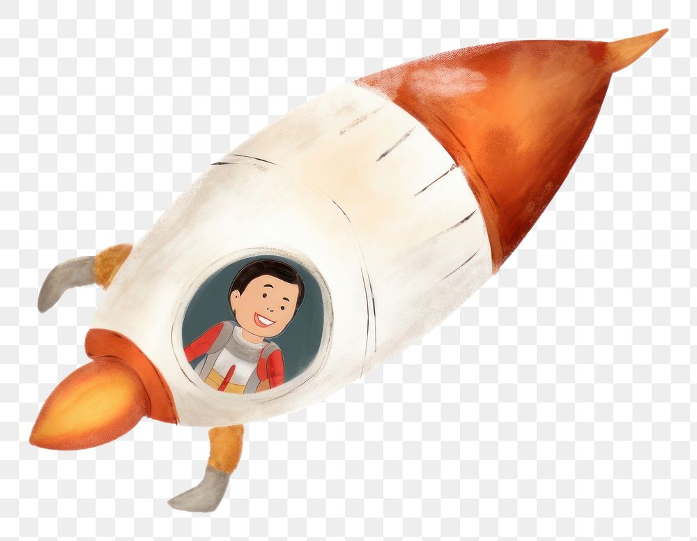 PNG Child riding a rocket | Free PNG - rawpixel