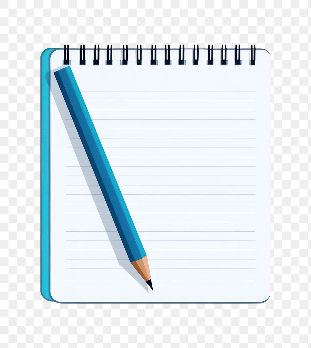 PNG notepad pencil paper line. | Premium PNG - rawpixel