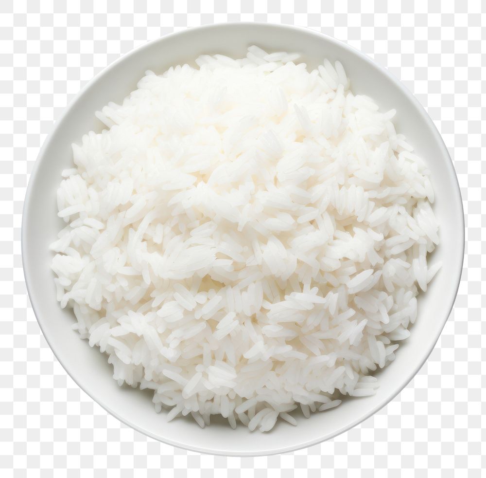PNG Rice white plate food | Premium PNG - rawpixel