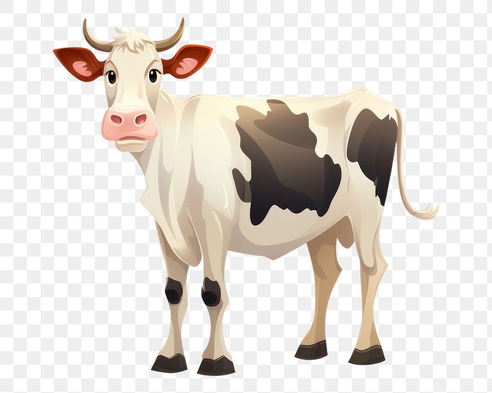 PNG Cow cow livestock cartoon. | Free PNG - rawpixel