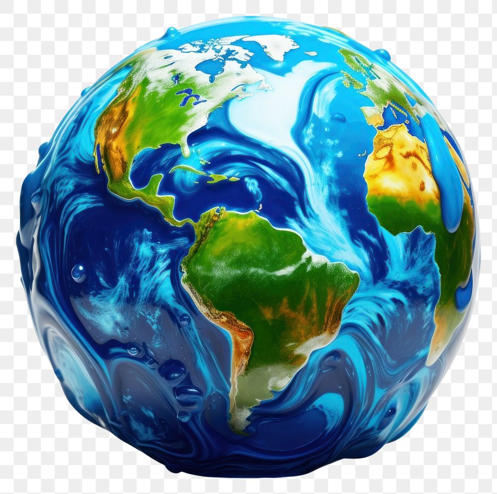 PNG Fluid earth sphere planet | Premium PNG - rawpixel