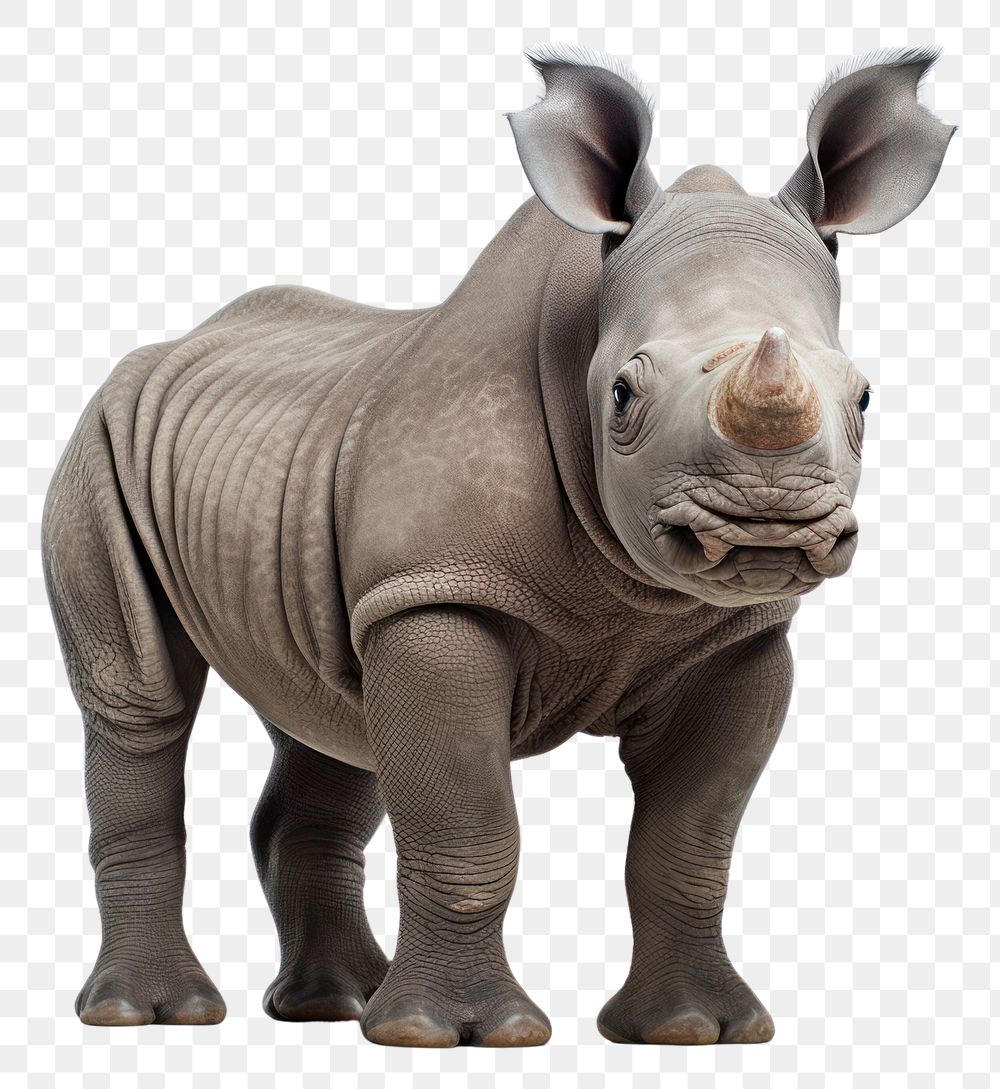 PNG Baby rhinoceros wildlife animal | Premium PNG - rawpixel