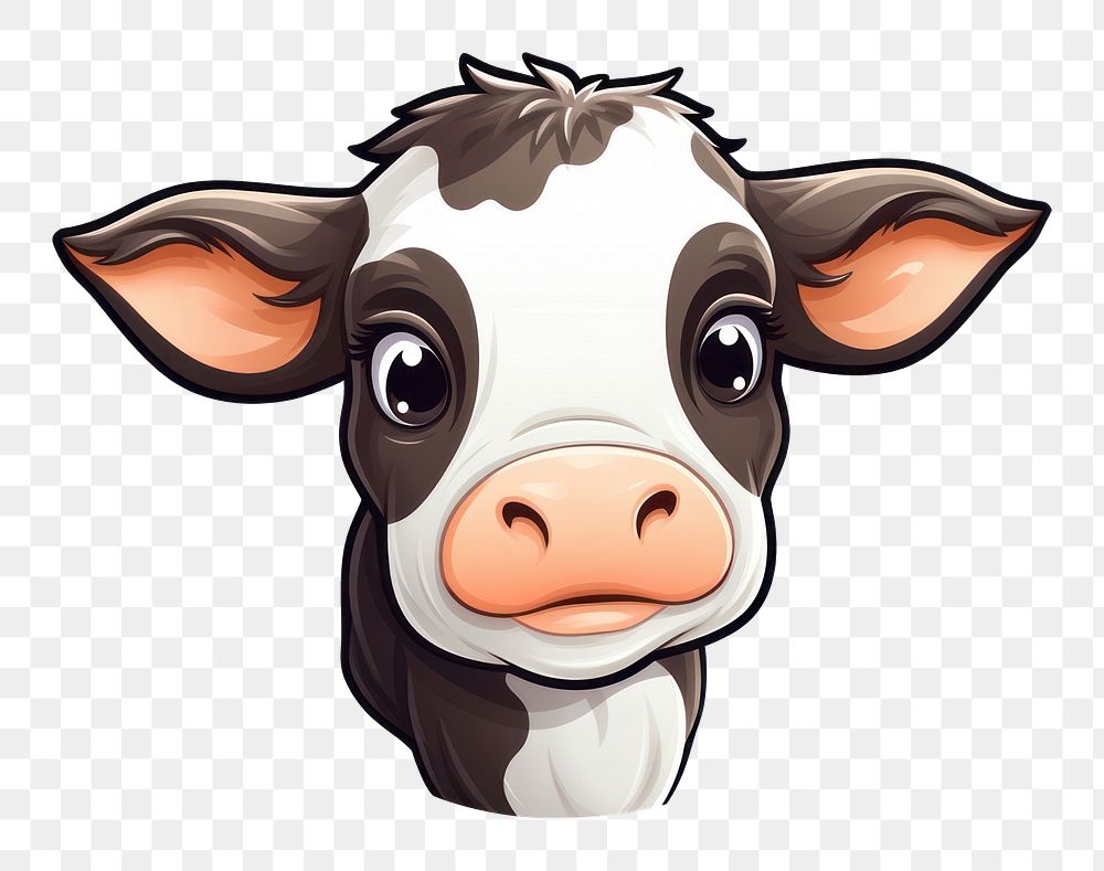 PNG Sticker cow livestock cartoon | Free PNG - rawpixel