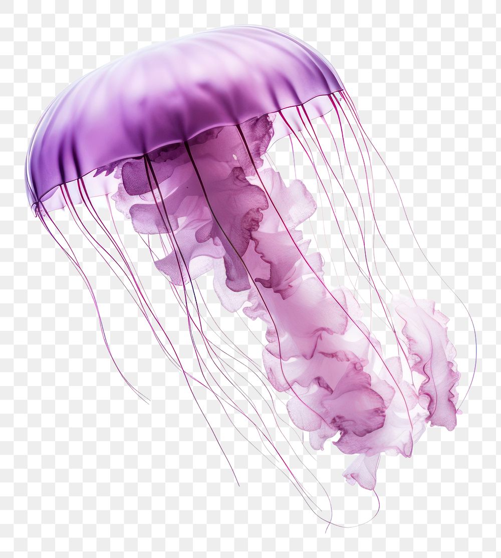 PNG Mauve stinger jellyfish white | Premium PNG - rawpixel