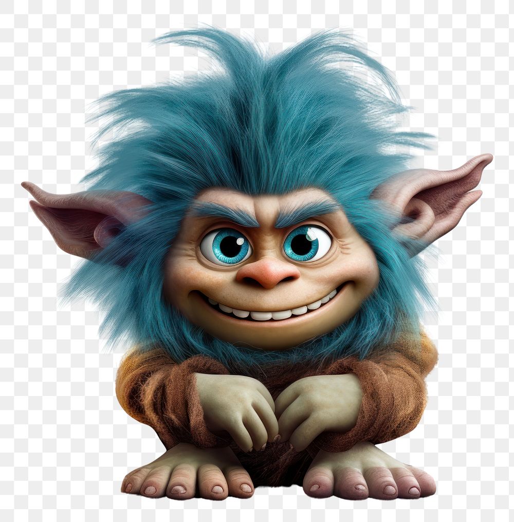 PNG Troll cartoon mammal animal. | Premium PNG - rawpixel