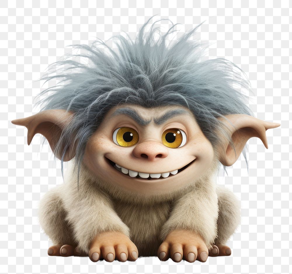 PNG Troll cartoon animal mammal. | Free PNG - rawpixel
