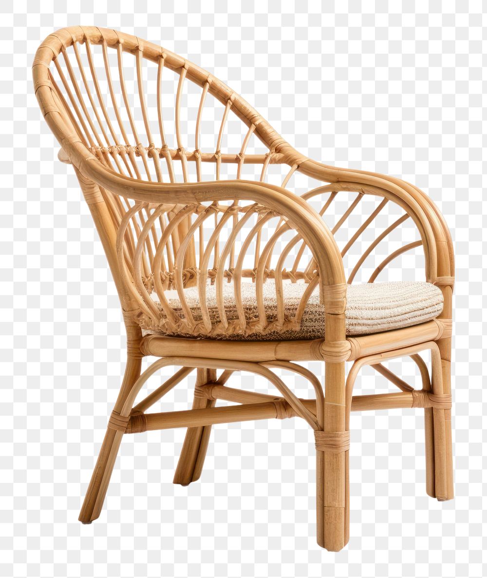 PNG Rattan chair furniture armchair | Free PNG - rawpixel