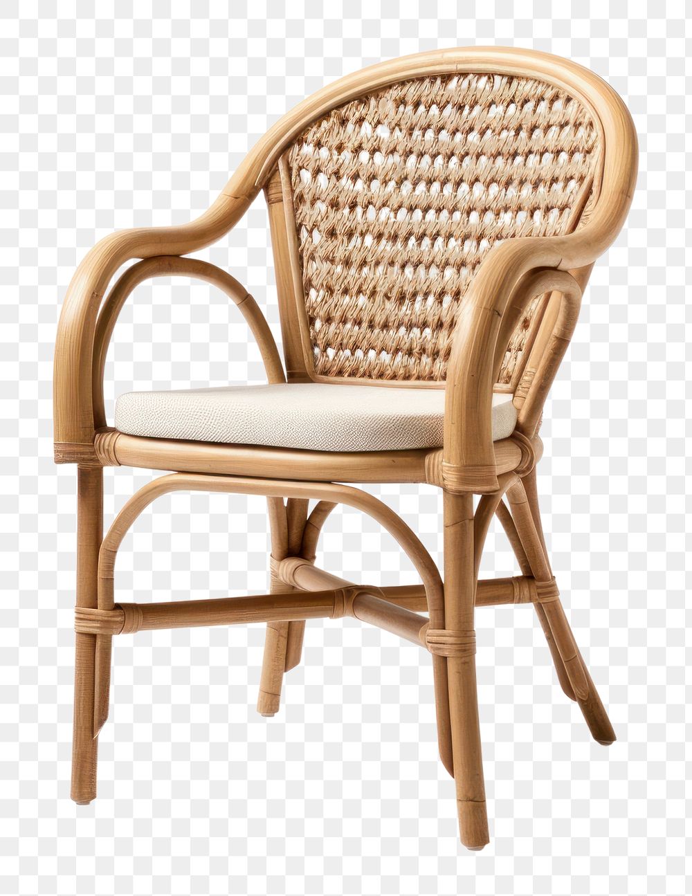 PNG Rattan chair furniture armchair | Premium PNG - rawpixel