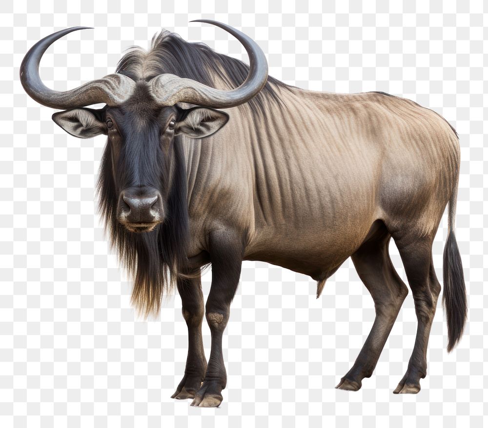 PNG Wildebeest livestock wildlife buffalo. | Premium PNG - rawpixel