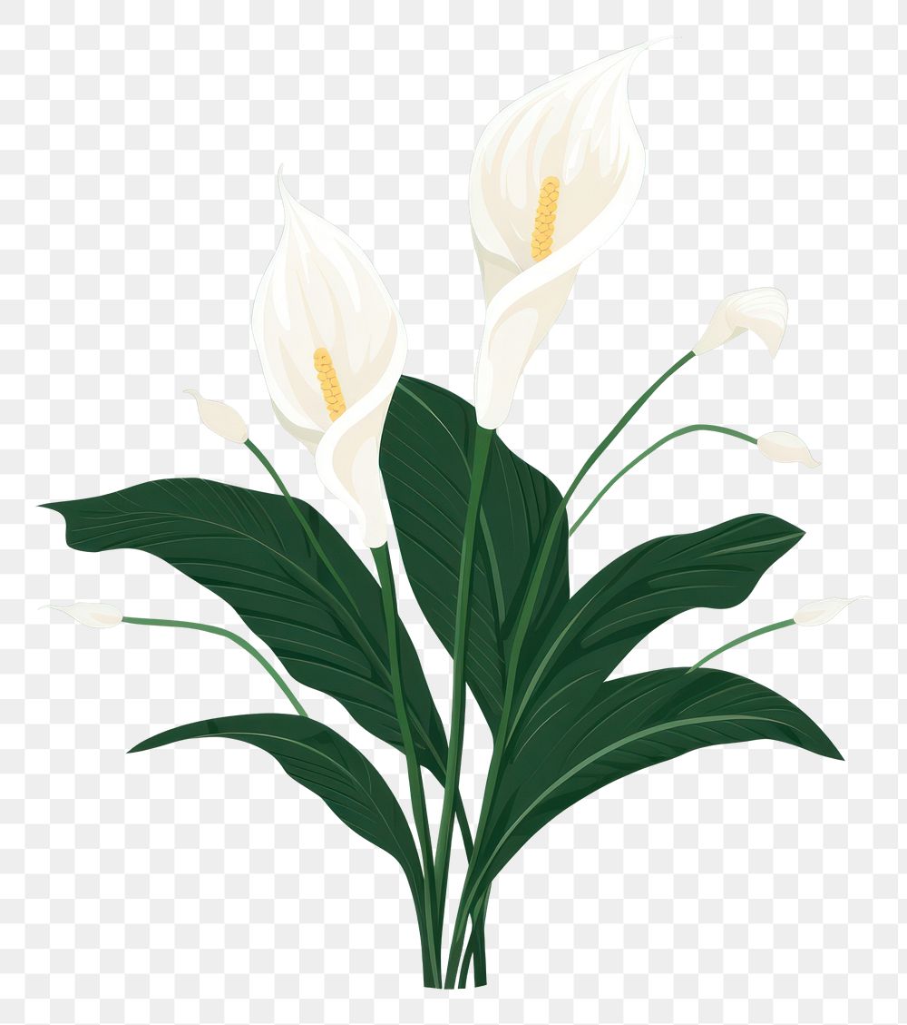 PNG Peace Lily plant flower | Free PNG - rawpixel