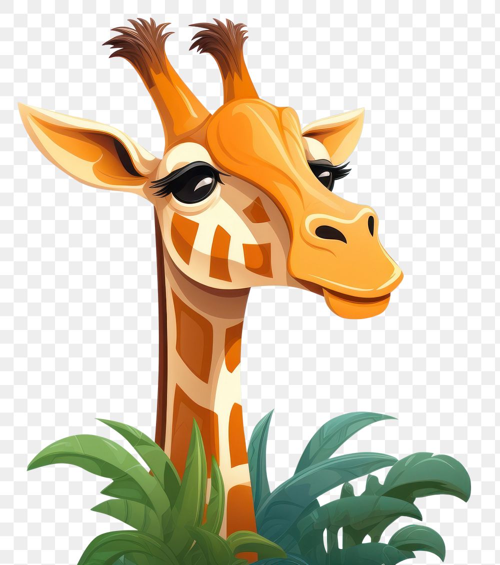 PNG Funny giraffe wildlife cartoon | Free PNG - rawpixel