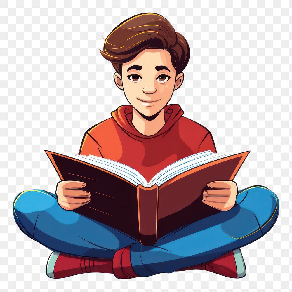 PNG Reading book publication cartoon | Premium PNG - rawpixel