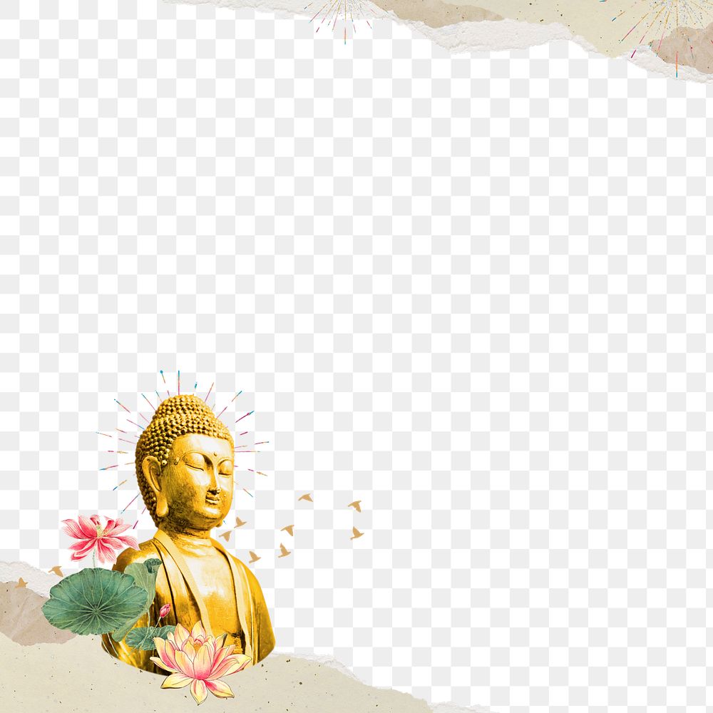 Buddha statue border png, ripped | Premium PNG - rawpixel