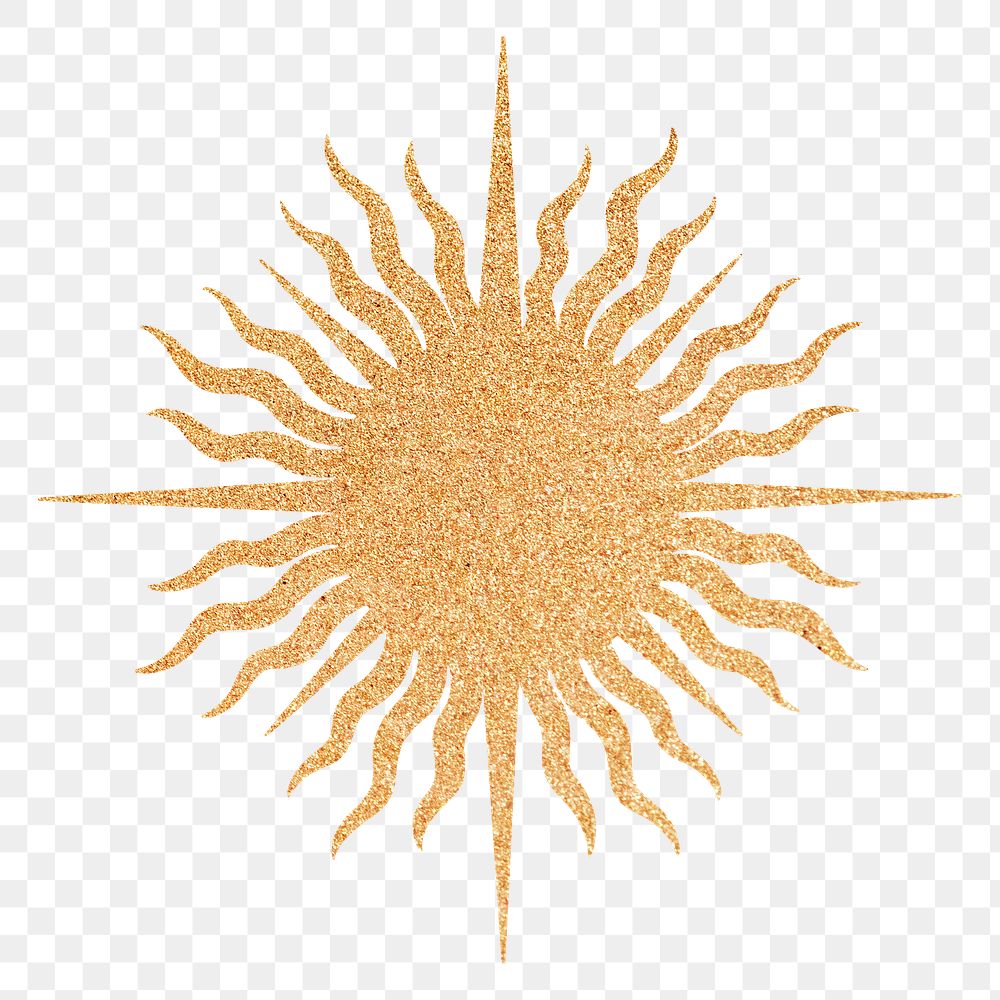 Golden sun png, spiritual illustration, | Premium PNG - rawpixel