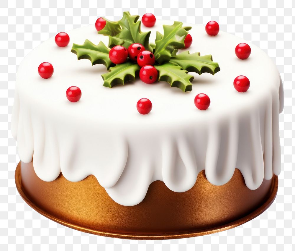 PNG Christmas cake dessert icing | Free PNG - rawpixel