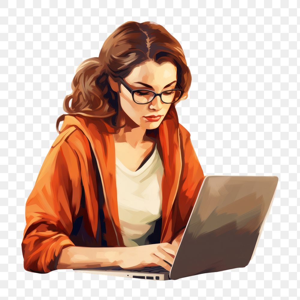 PNG Laptop computer portrait reading | Premium PNG - rawpixel