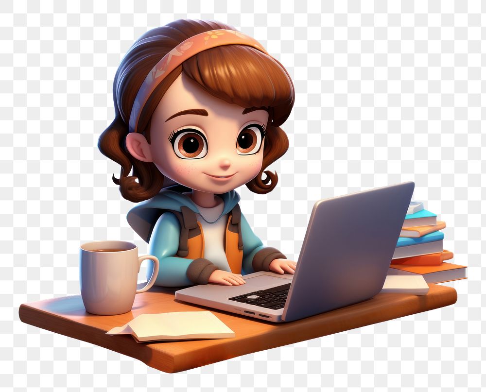 PNG Laptop computer cartoon cute. | Premium PNG - rawpixel