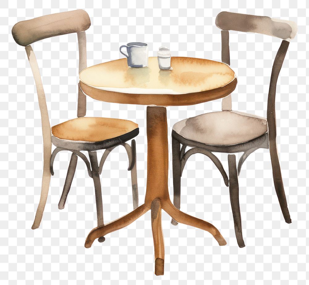 PNG Cafe table furniture chair | Premium PNG - rawpixel