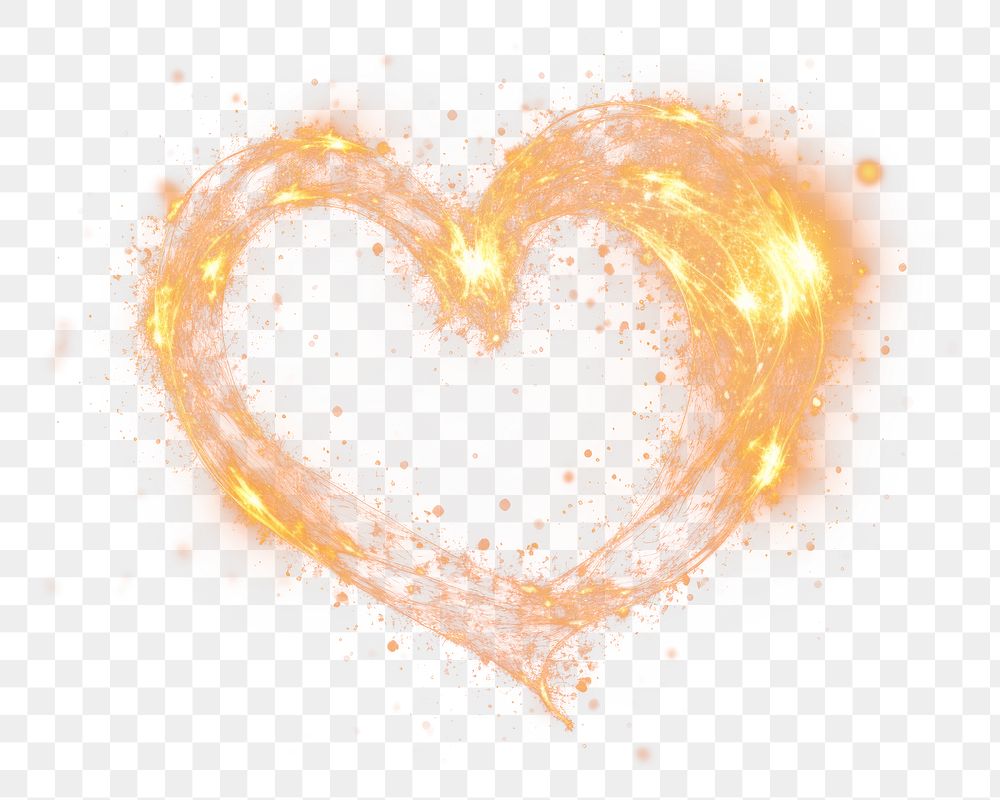 PNG heartshape magic energy fireworks | Free PNG - rawpixel