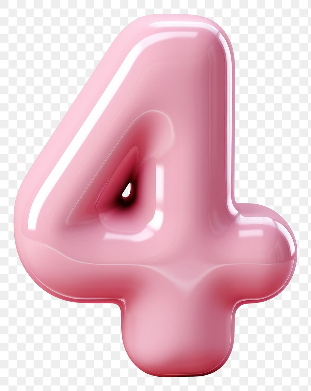 PNG Number 4 shape white | Premium PNG - rawpixel