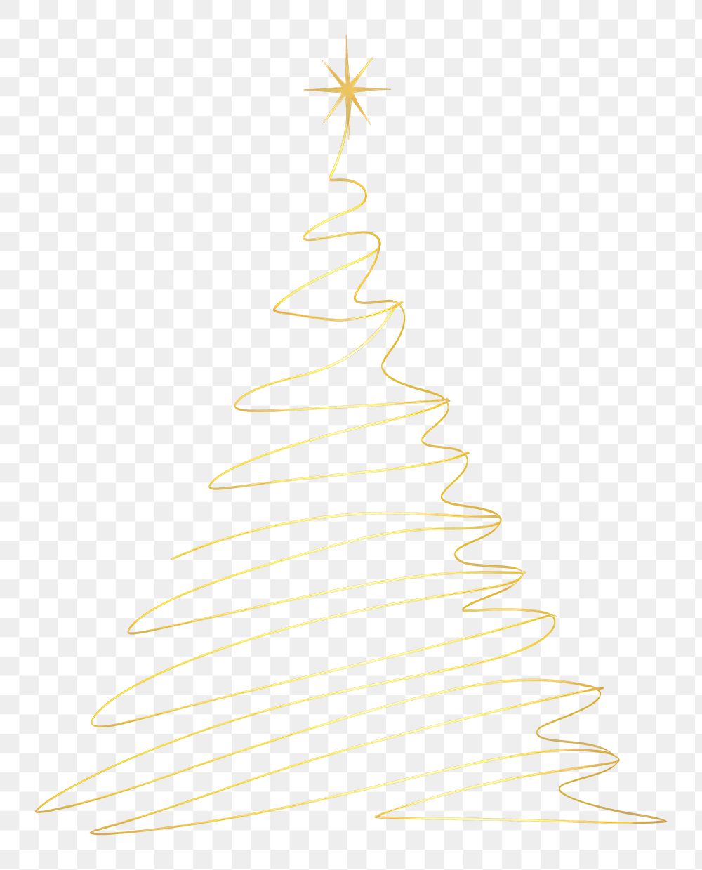 PNG Christmas line tree christmas | Free PNG - rawpixel