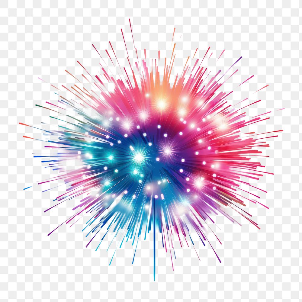 PNG Gradient Sparkle Colorful Fireworks | Free PNG - rawpixel