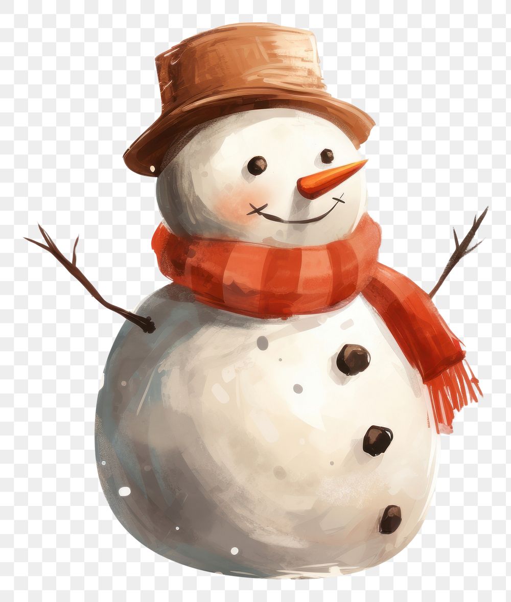 PNG Snowman drawing winter white. | Free PNG - rawpixel