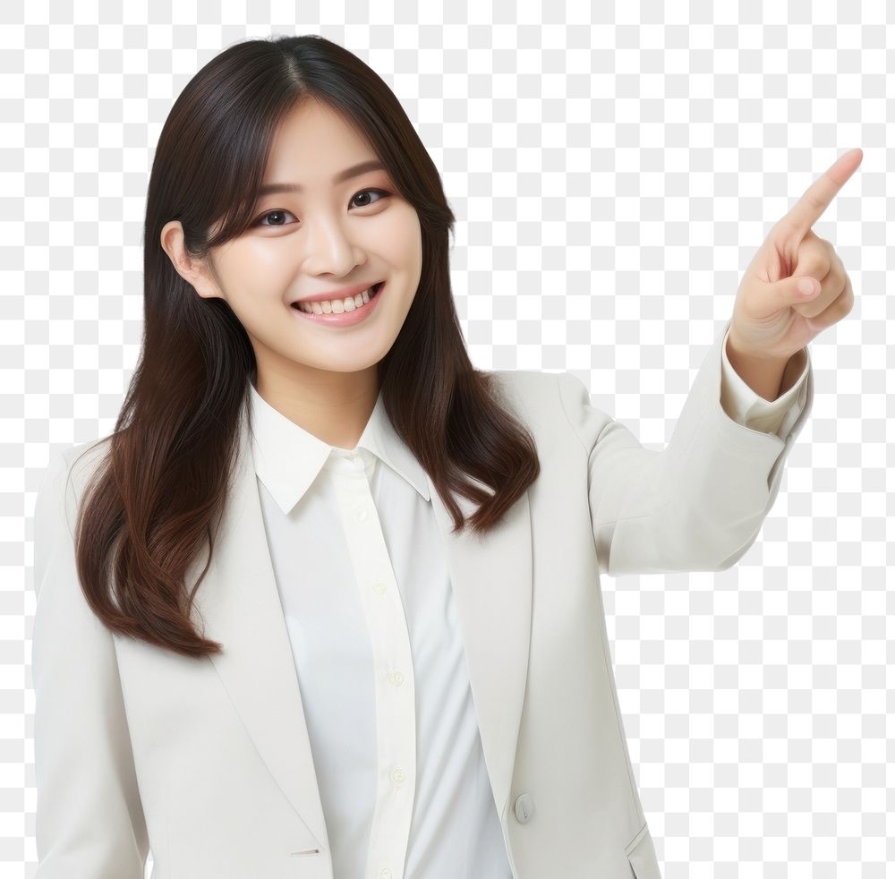 PNG Cheerful portrait finger smile. | Premium PNG - rawpixel