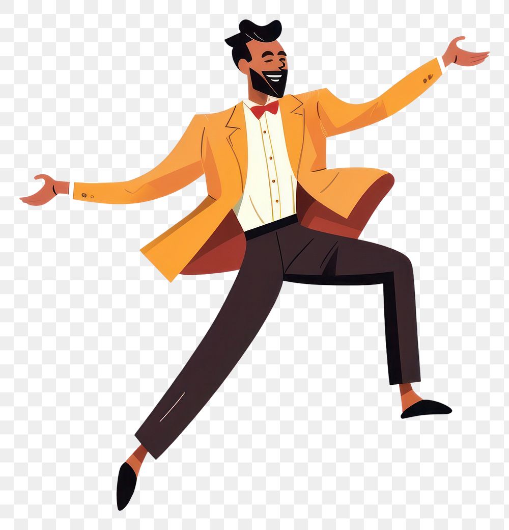 PNG Man dancing cartoon adult | Free PNG - rawpixel