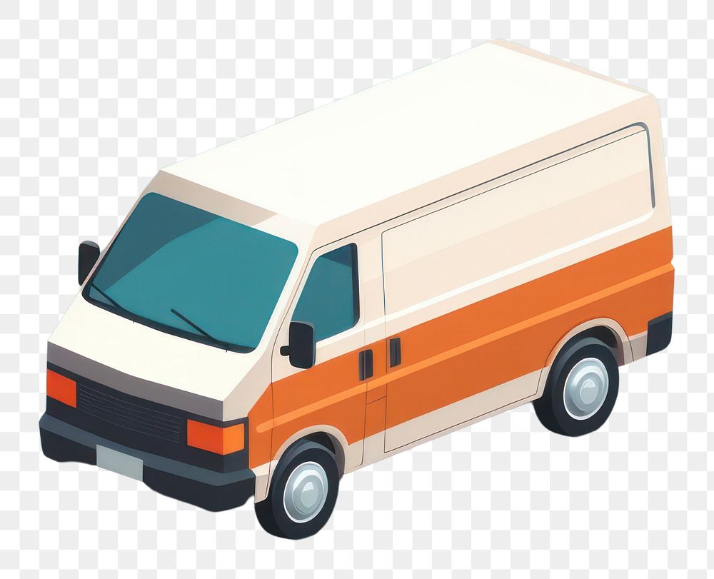 PNG Simple cargo van isolated | Free PNG - rawpixel