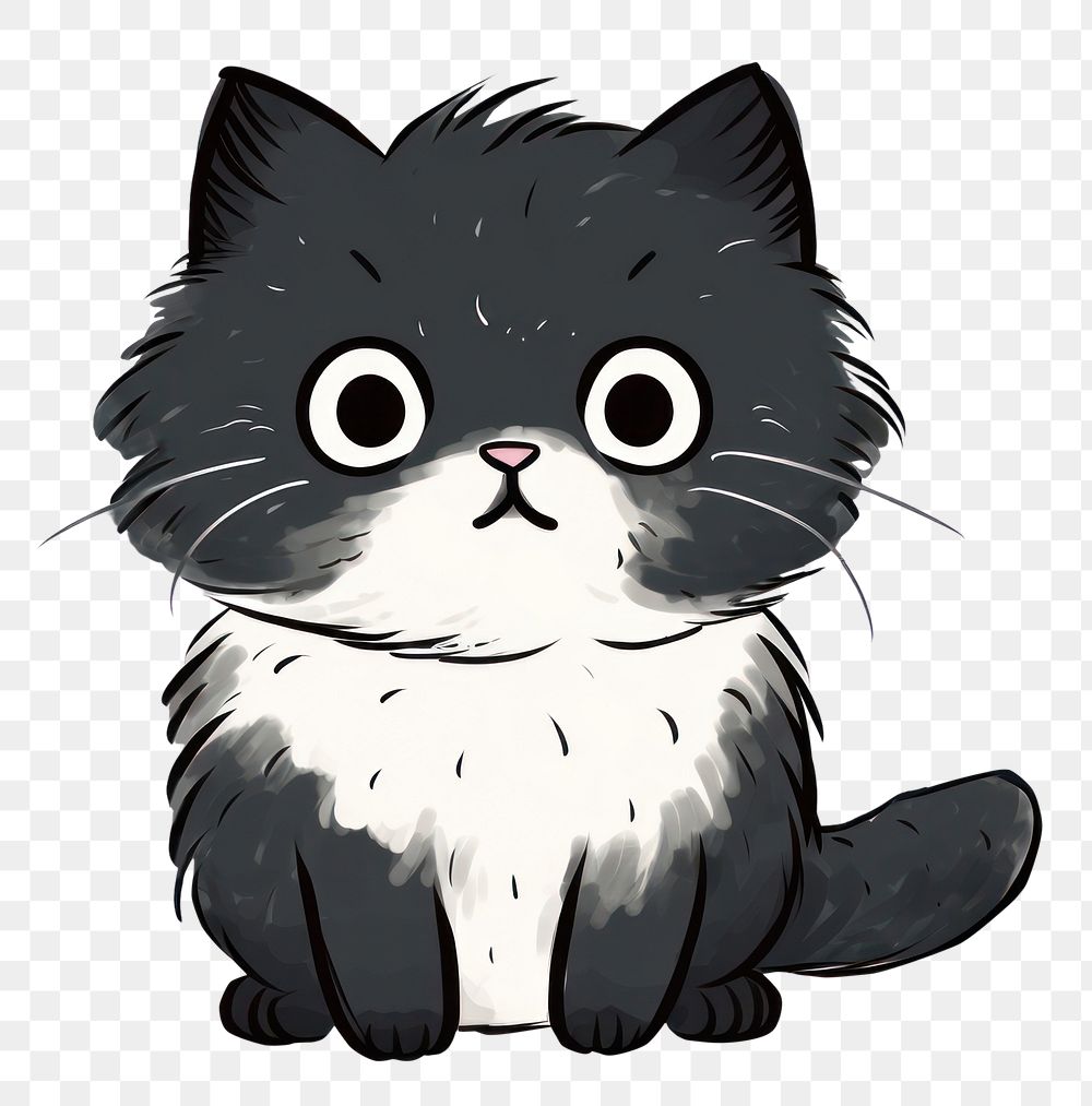 PNG Cute cat animal drawing | Free PNG - rawpixel