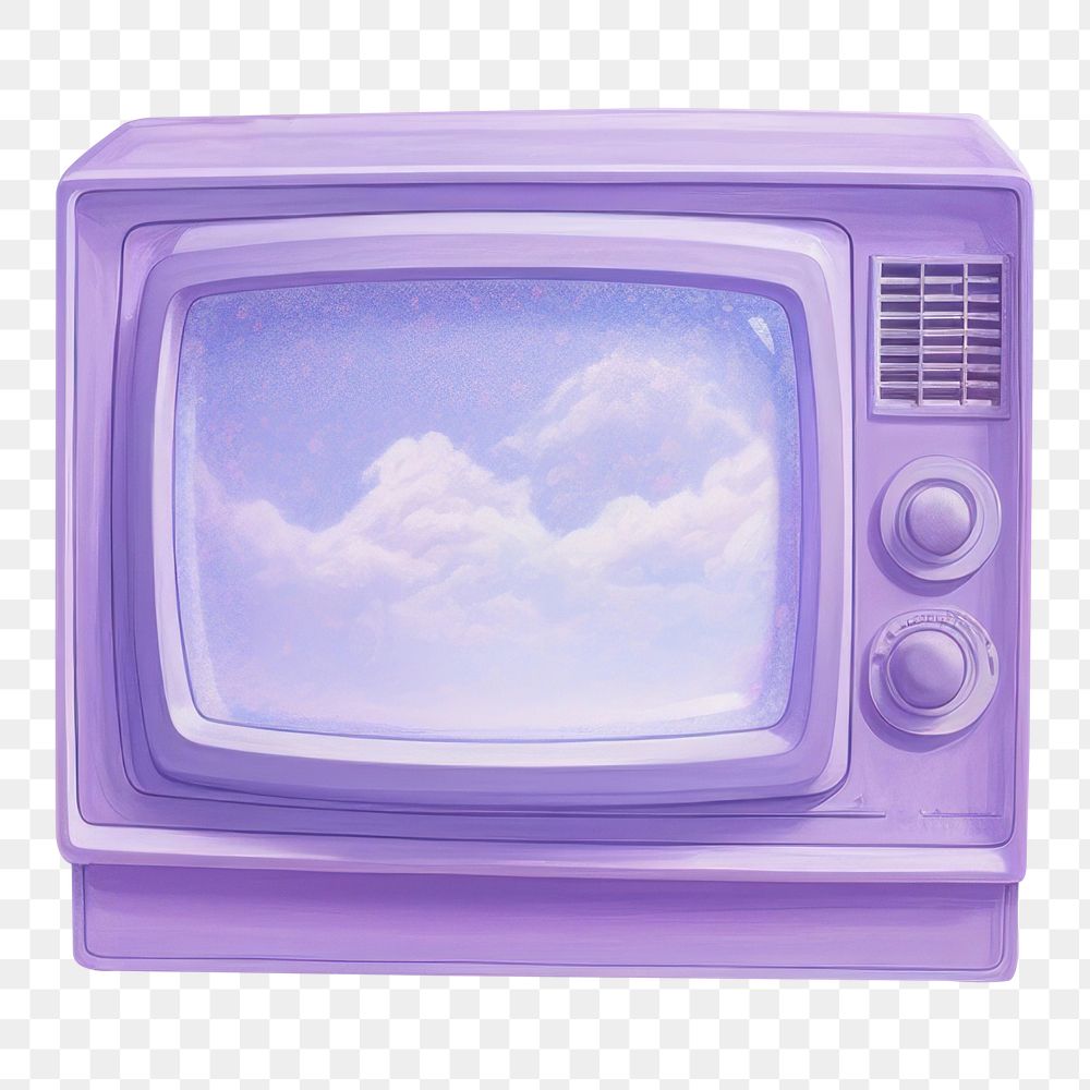 PNG pastel purple TV television | Free PNG - rawpixel